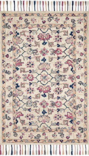 Loloi II Elka Collection ELK-02 Ivory/Multi, Transitional 7'-9" x 9'-9" Area Rug