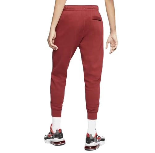 Nike Men's Sportswear Club Jogger Sweatpant, Pomegranate/Pomegranate/White, L Regular US