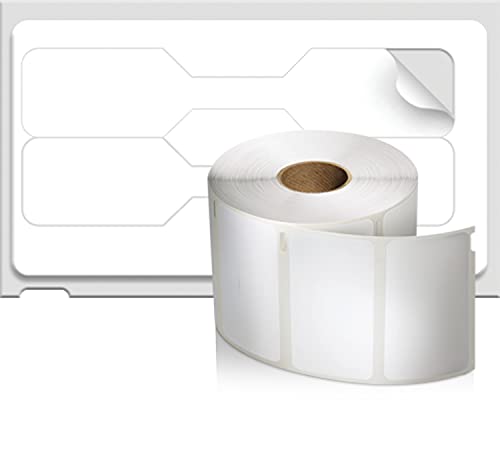 DYMO LW 2-Up Price Tag Labels for LabelWriter Label Printers, White, 3/8'' x 3/4'', 1 roll of 1,500 (30299)