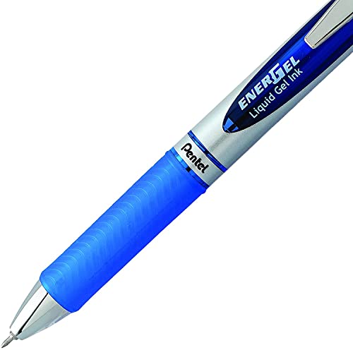 Pentel Energel 0.3 MM Ultra Fine Rtx Retractable Liquid Gel Pen - Needle Tip - 6 Pack Of 3 Black Ink & 3 Blue Ink Deluxe Pens