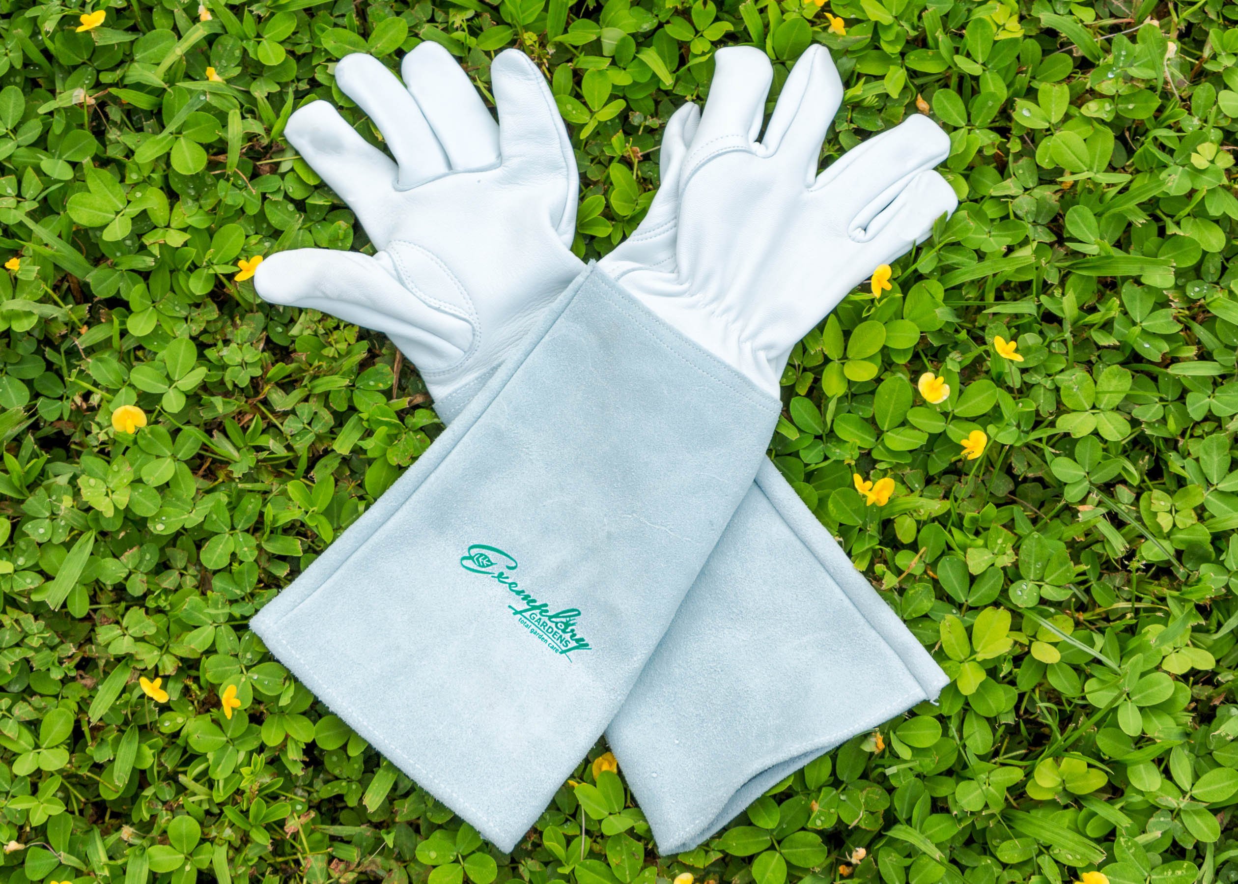 Rose Pruning Gloves for Men and Women - Thorn Proof Goatskin Leather Gardening Gloves with Gauntlet (Extra Large,Natural)