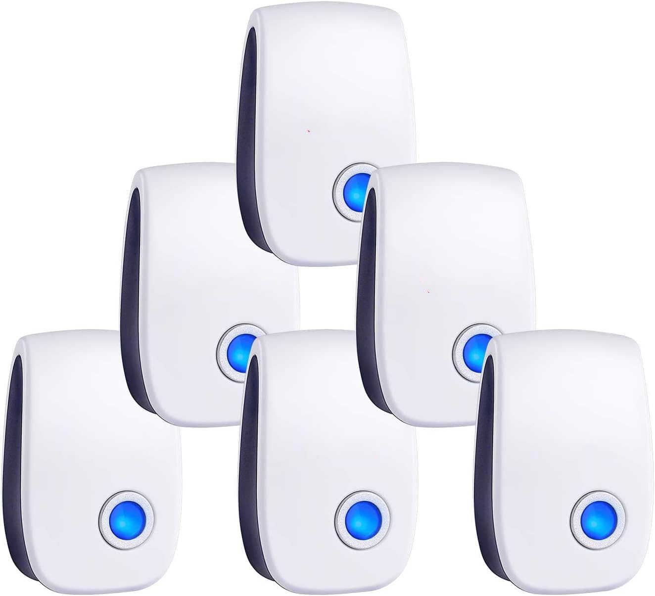 Ultrasonic Pest Control Repellent 6 Packs,Electronic Plug in Sonic Repellent pest Control for Insects Roaches Ant Mice Bugs Mouse Rodents Mosquitoes Spiders
