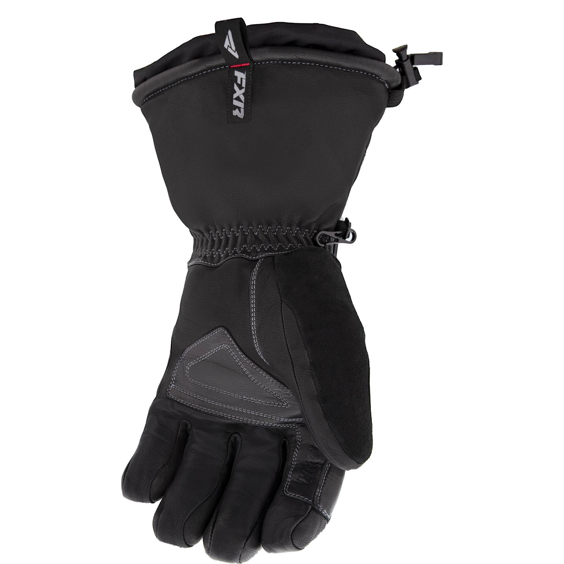 FXR Men's Leather Gauntlet Glove 2025 (Black - Medium)