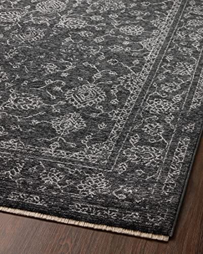 Loloi II Vance Collection Charcoal/Dove 5'-3" x 7'-9" Area Rug