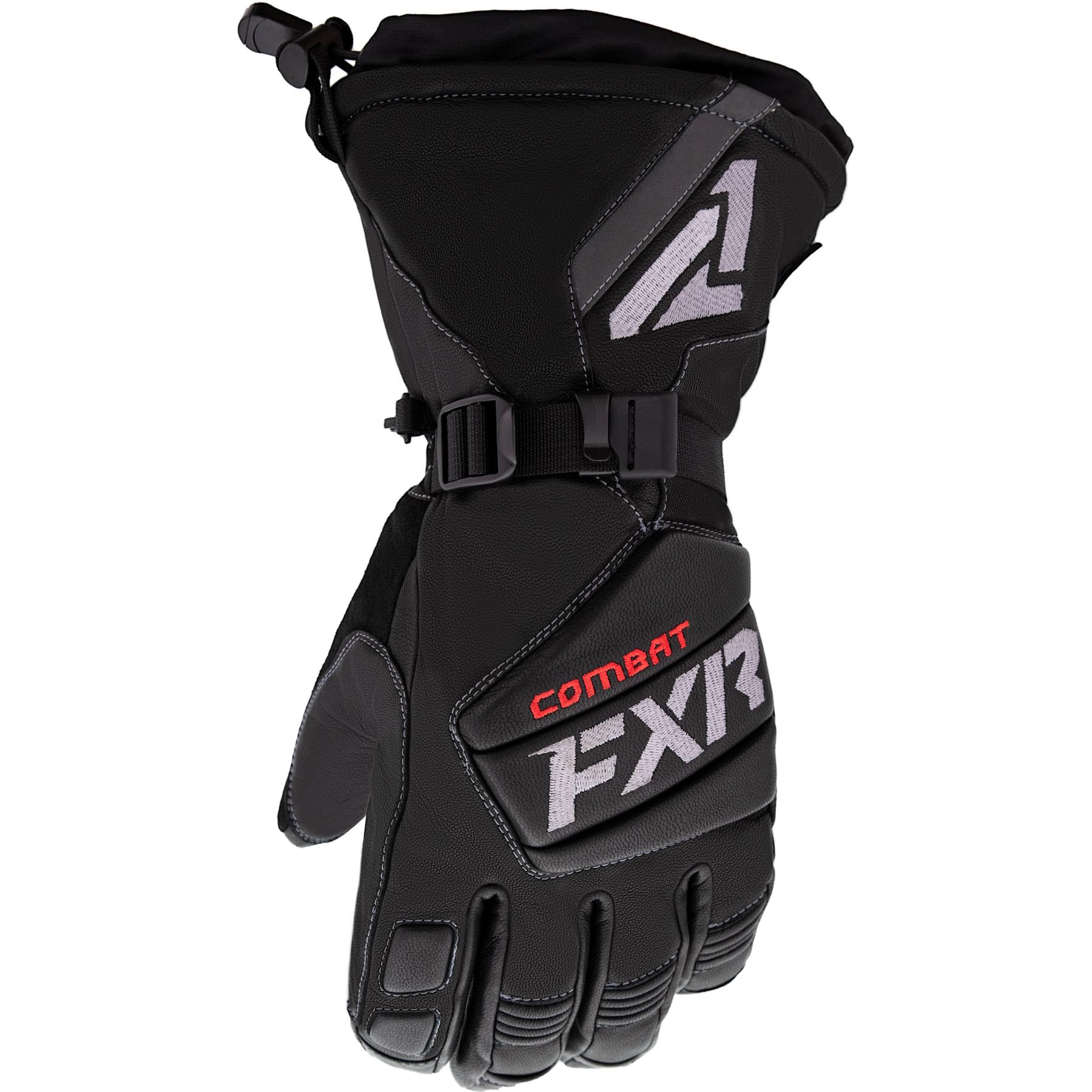 FXR Men's Leather Gauntlet Glove 2025 (Black - Medium)