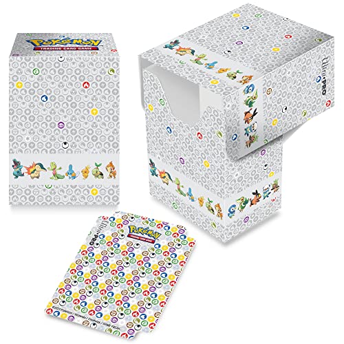 Ultra Pro Pokémon: First Partner Accessory Bundle - Includes: Storage Box for 700+ Sleeved Cards, Deck Box, 65ct Deck Protector Sleeves, Playmat (24"x13.5")