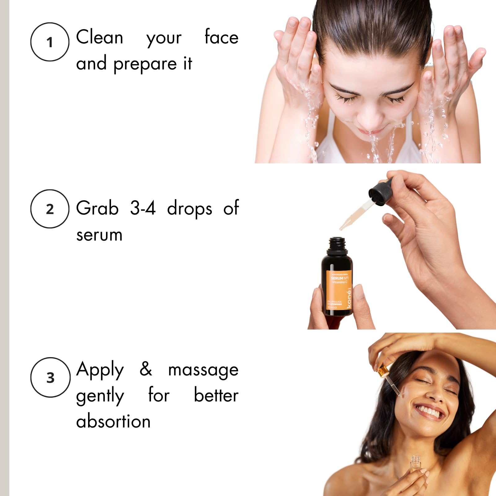 koné care | serum Nº 2 intense hydration with hyaluronic acid, pomegranate and lettuce extract 1 fl oz