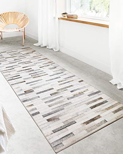 Loloi II Maddox Collection MAD-01 Ivory/Grey, Contemporary 7'-6" x 9'-6" Area Rug