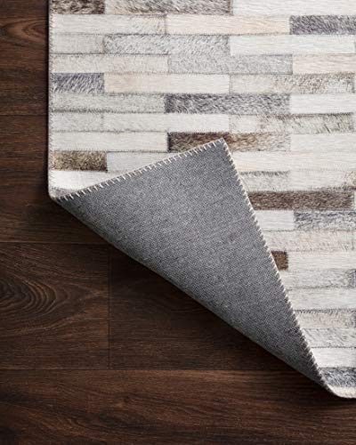 Loloi II Maddox Collection MAD-01 Ivory/Grey, Contemporary 7'-6" x 9'-6" Area Rug
