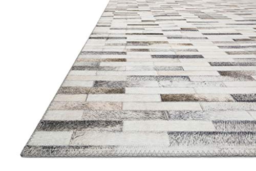 Loloi II Maddox Collection MAD-01 Ivory/Grey, Contemporary 7'-6" x 9'-6" Area Rug