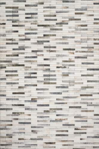 Loloi II Maddox Collection MAD-01 Ivory/Grey, Contemporary 7'-6" x 9'-6" Area Rug