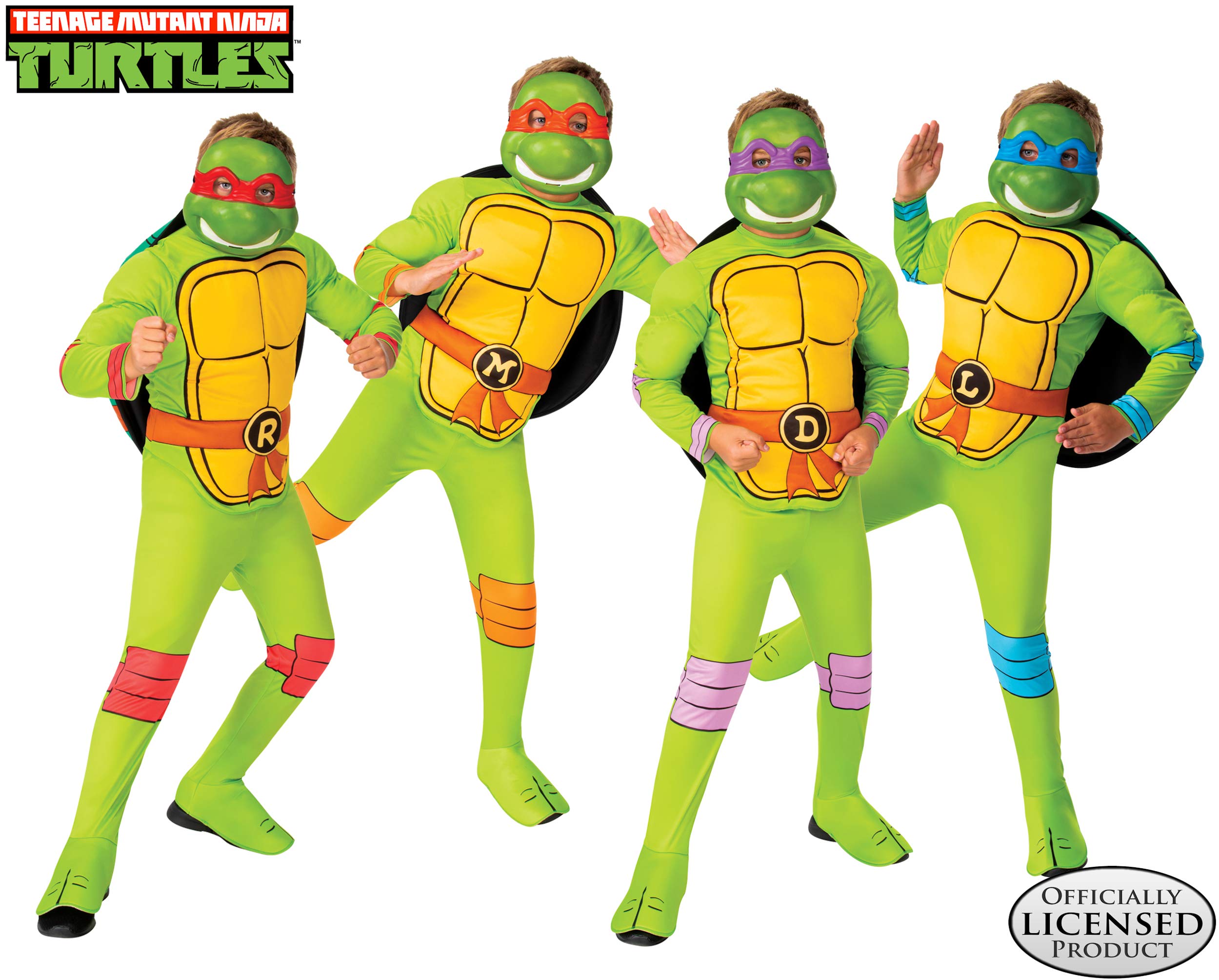 Rubies Boy's Nickelodeon Retro Classic Teenage Mutant Ninja Turtles Raphael Costume, Small