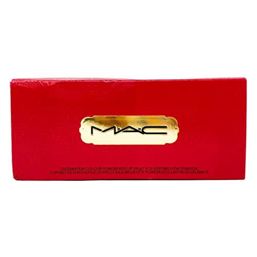 MAC Holiday 2022 Collection Celebrate in Colour Powder Kiss Lip Vault x 12: Destined For Stardom