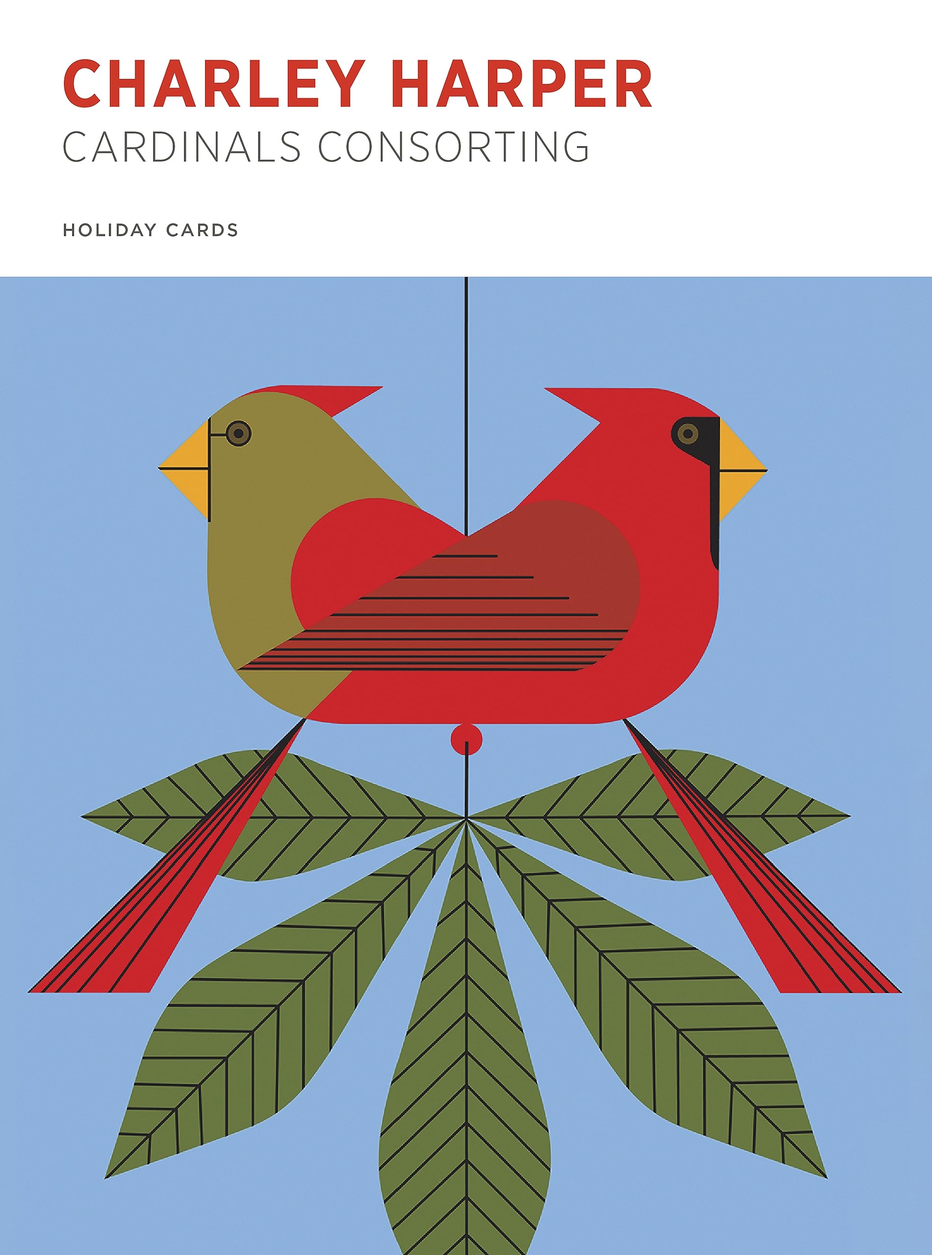 Pomegranate Charley Harper: Cardinals Consorting Holiday Cards