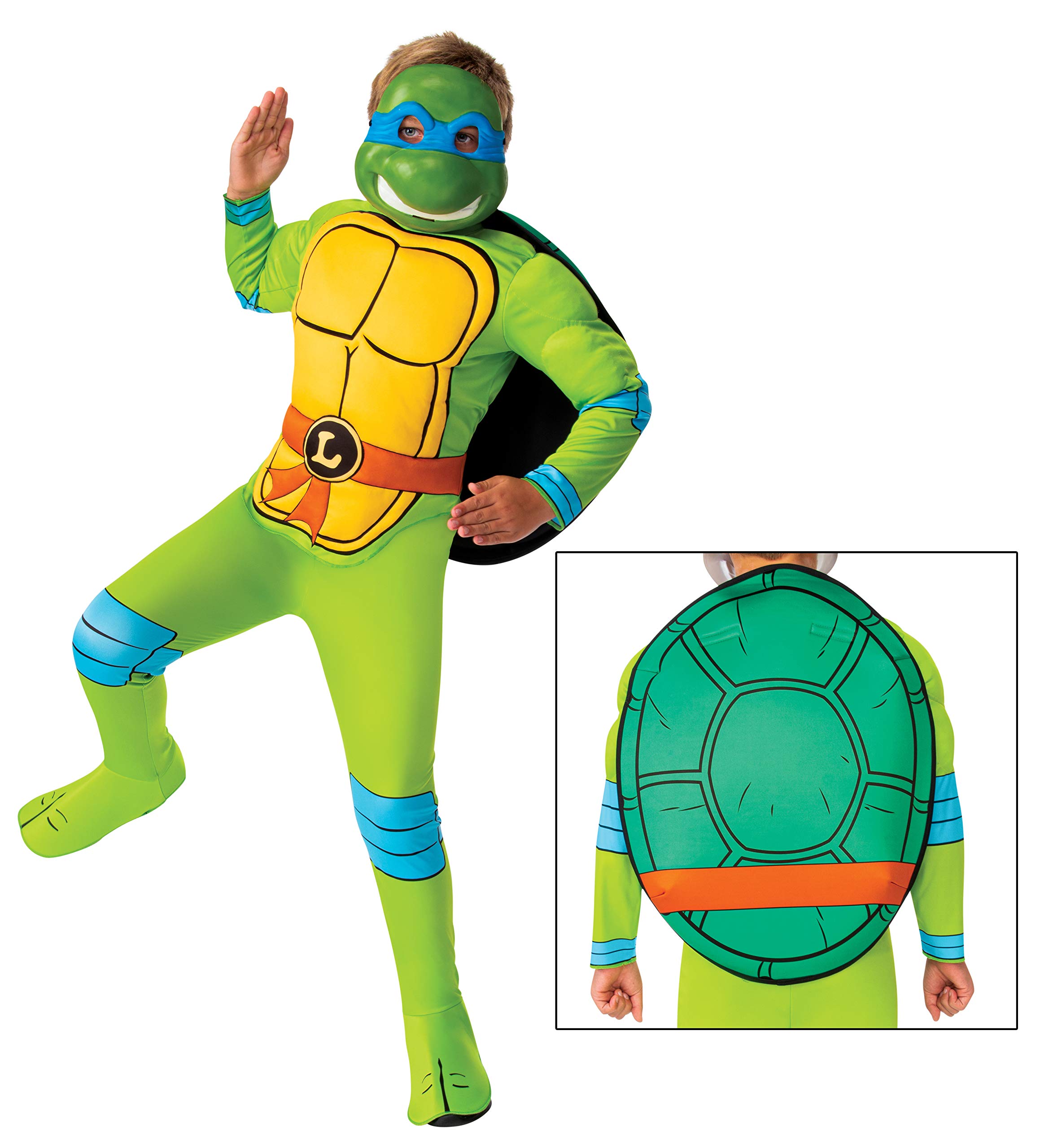 Rubies Boy's Nickelodeon Retro Classic Teenage Mutant Ninja Turtles Leonardo Costume, Large for Themed Parties and Halloween