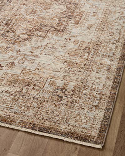 Loloi II Sorrento Collection SOR-03 Mocha/Multi 6'-7" x 9'-10" Area Rug