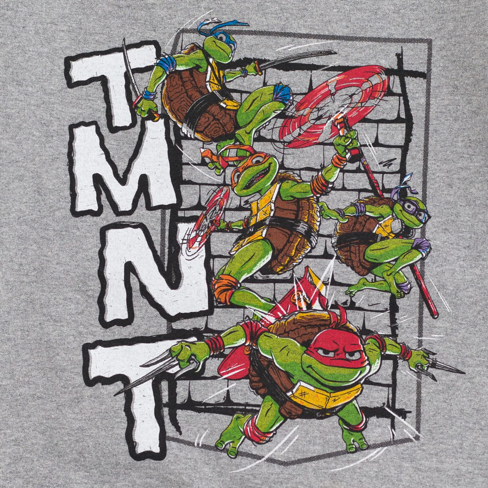 Teenage Mutant Ninja Turtles Donatello Raphael Leonardo Toddler Boys Fleece Sweatshirt and Pants Set Gray/Green 5T