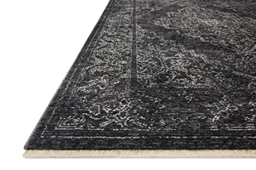 Loloi II Vance Collection Charcoal/Dove 18" x 18" Sample Rug