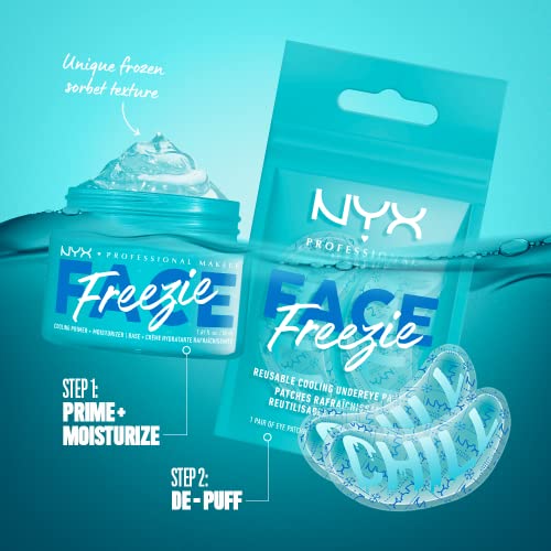 NYX PROFESSIONAL MAKEUP Face Freezie Cooling Primer + Moisturizer, 10-in-1 Make Up Prepping Skin Care