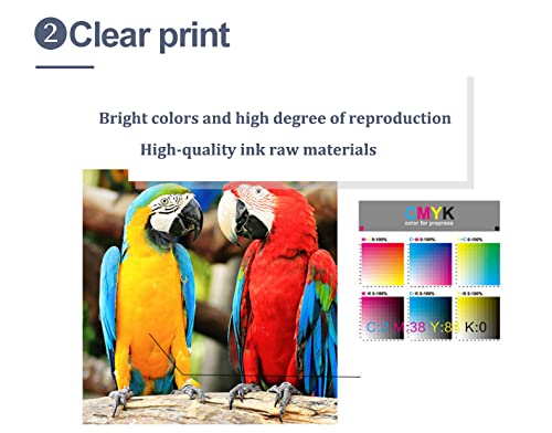DCPT300 Refill Dye Ink for Brother DCPT300/T500W/T700/ BT6000 /BT5000 Inkjet Printer(Black Cyan Magenta Yellow) 4PC BK 100ML Color 42ml