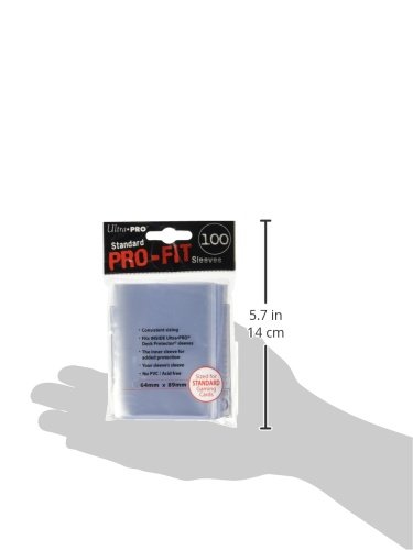 Ultra Pro FBA_ULP82712, (X500) Soft Card Sleevespro-Fit MTG Pokemon Standard Deck Size (5 Pack of 100), Clear