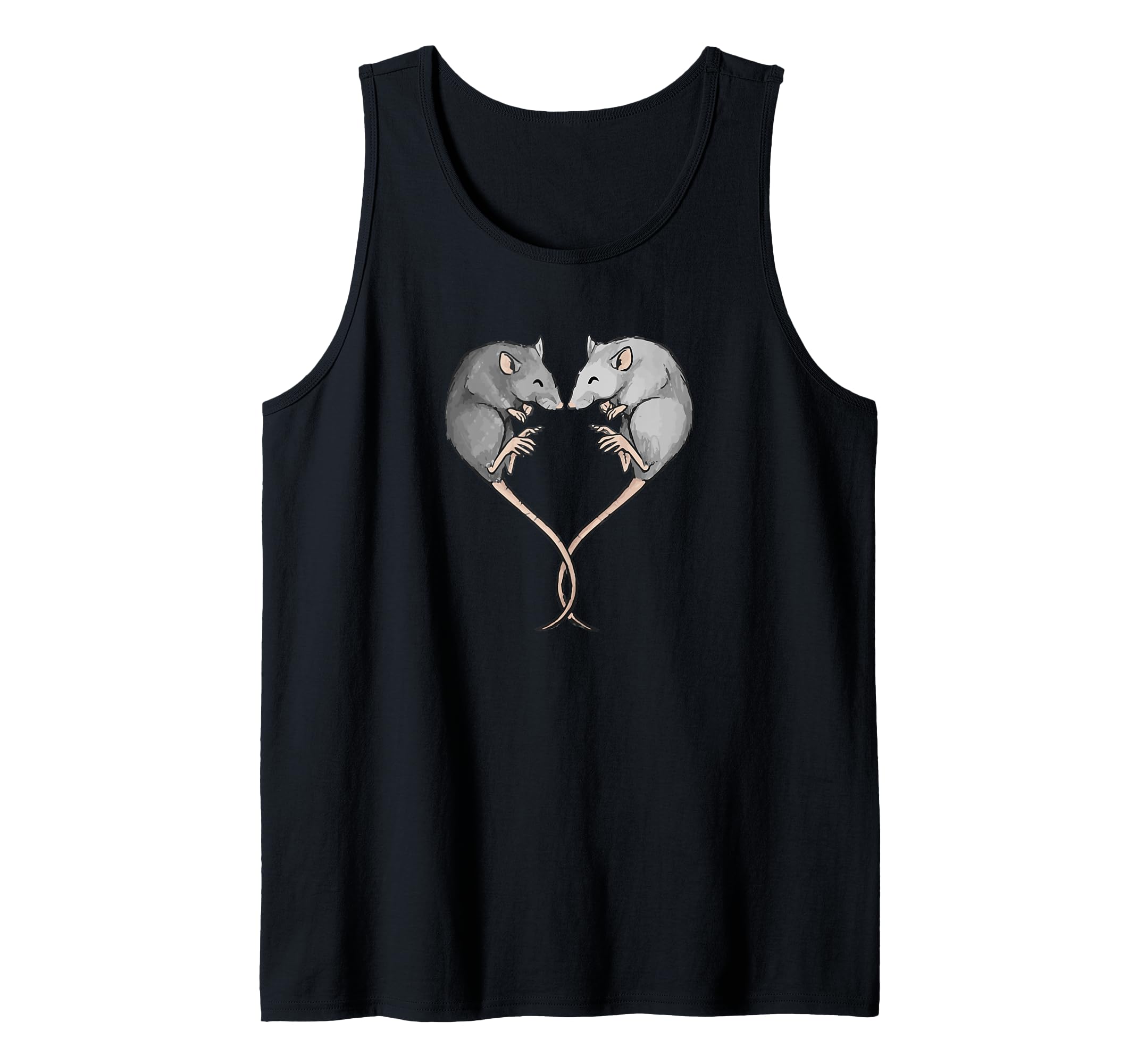 Cute Heart Pet Rat Lover Tank Top