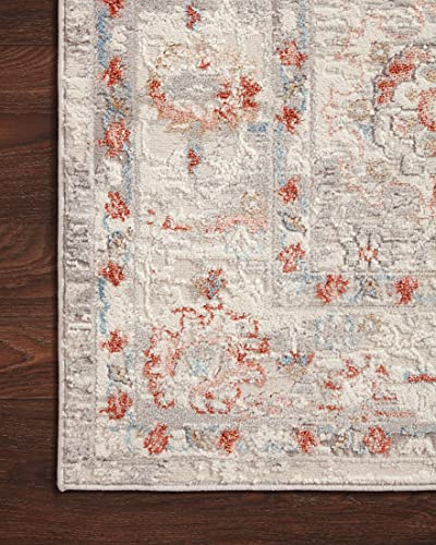 Loloi II Estelle Collection EST-01 Ivory/Rust, Transitional 9'-3" x 12'-10" Area Rug