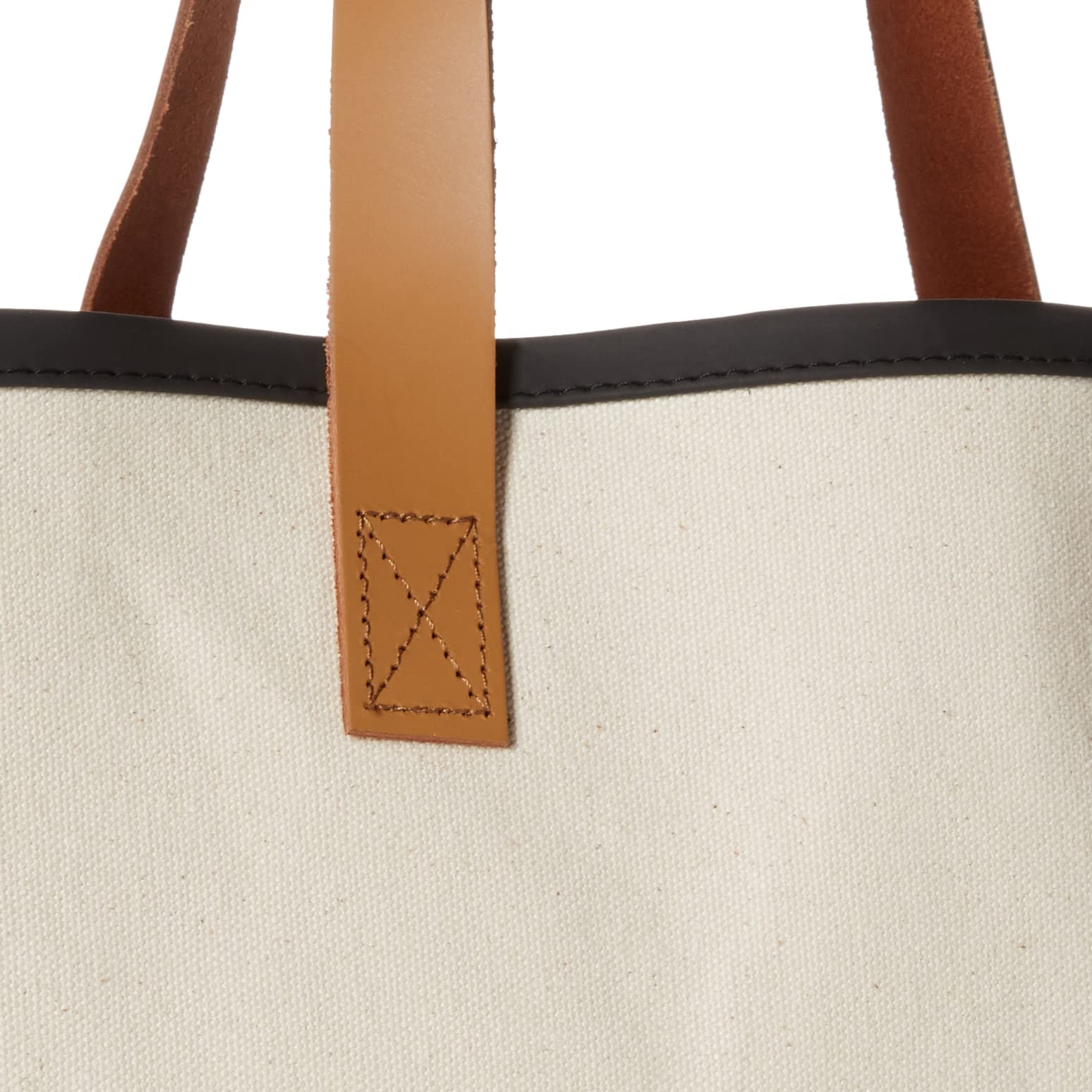Santa Barbara Design Studio Tote Bag Hold Everything Collection Black and White 100% Cotton Canvas with Genuine Leather Handles, Large, Lake Life