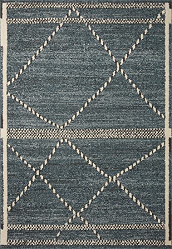 Loloi II Fabian Collection FAB-01 Denim/Charcoal 4'-0" x 6'-0" Accent Rug