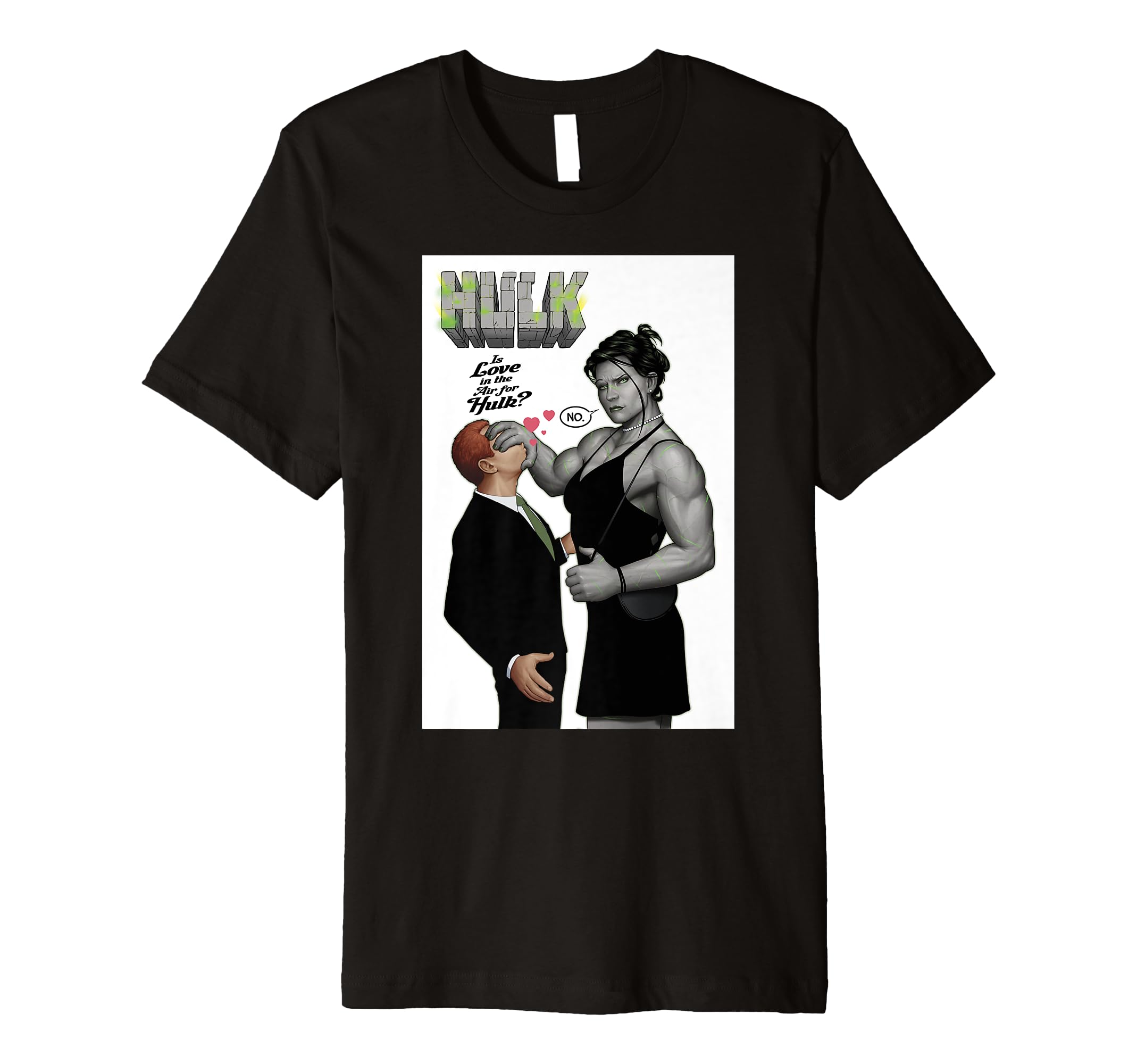 Marvel She-Hulk Love In The Air Comic Cover Premium T-Shirt