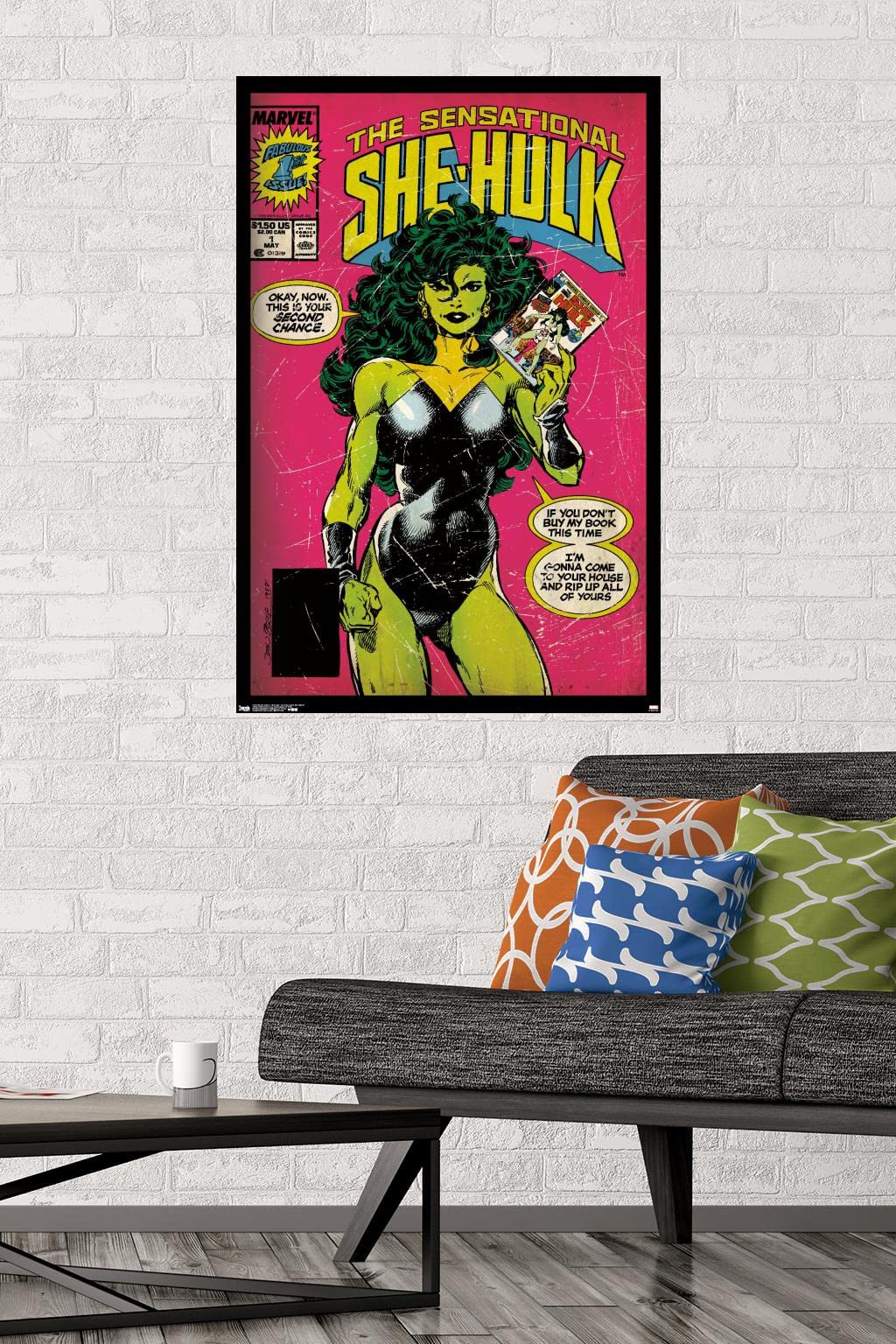 Trends International Marvel Comics - She-Hulk - The Sensational She-Hulk #1 Wall Poster, 22.375" x 34", Premium Unframed Version