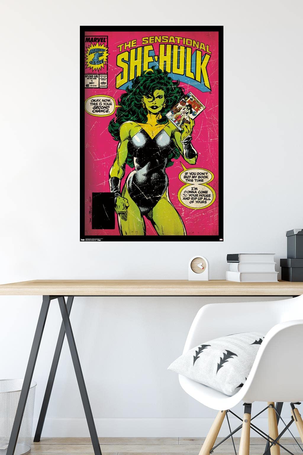 Trends International Marvel Comics - She-Hulk - The Sensational She-Hulk #1 Wall Poster, 22.375" x 34", Premium Unframed Version