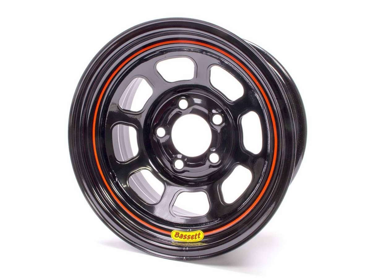 Bassett D-Hole Lightweight 15x10 in 5x5.00 Black Wheel Rim P/N 50S555