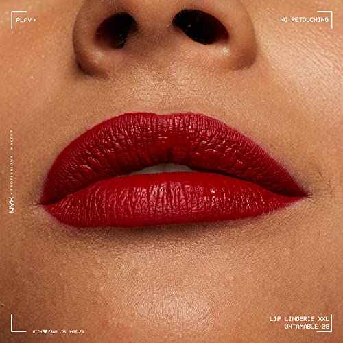 NYX PROFESSIONAL MAKEUP Lip Lingerie XXL Matte Liquid Lipstick - Untamable (Brick Red)