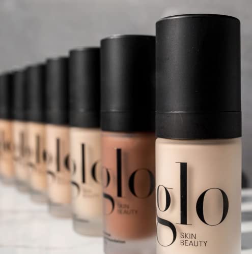 Glo Skin Beauty Luminous Liquid Foundation Mineral Makeup with SPF 18 (Naturelle) - Sheer to Medium Coverage - Smooth and Correct Imperfections