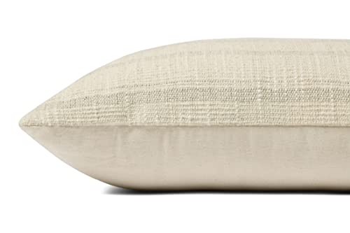 Loloi Angela Rose x Joshua Collection Ivory/Grey, 18'' x 18'' Cover Only Pillow