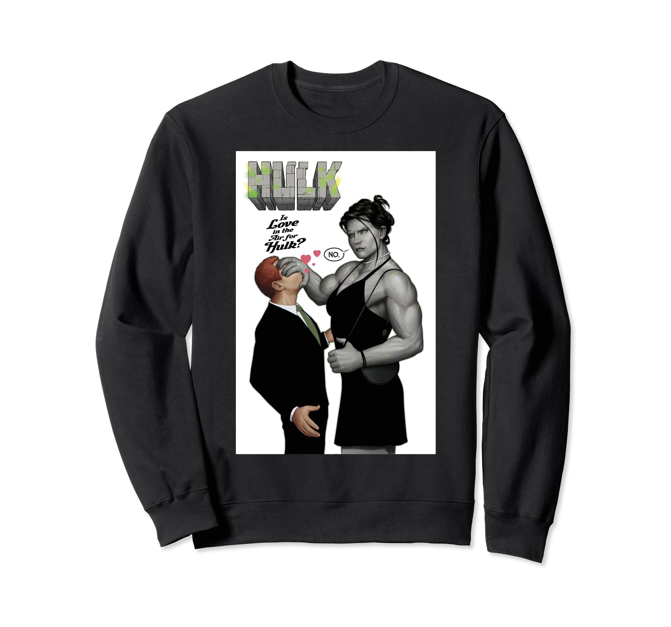 Marvel She-Hulk Love In The Air Comic Cover Sweatshirt