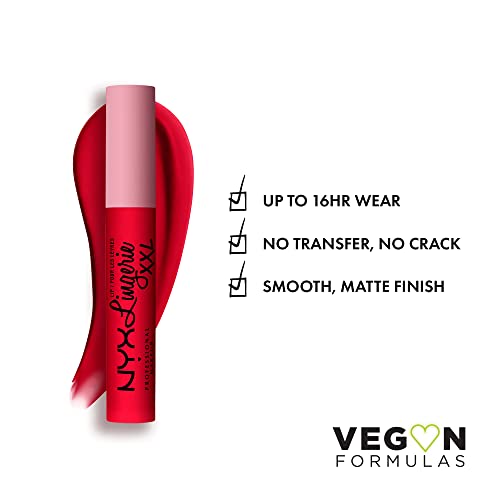 NYX PROFESSIONAL MAKEUP Lip Lingerie XXL Matte Liquid Lipstick - Untamable (Brick Red)