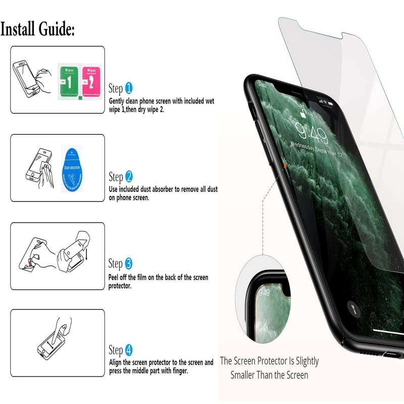 HGJTF Phone Case for Motorola ThinkPhone (6.6") with 1 X Tempered Glass Screen Protector, Slim Clear Shockproof X Anti-Scratch Soft TPU Gel Cover for Motorola ThinkPhone - Marble