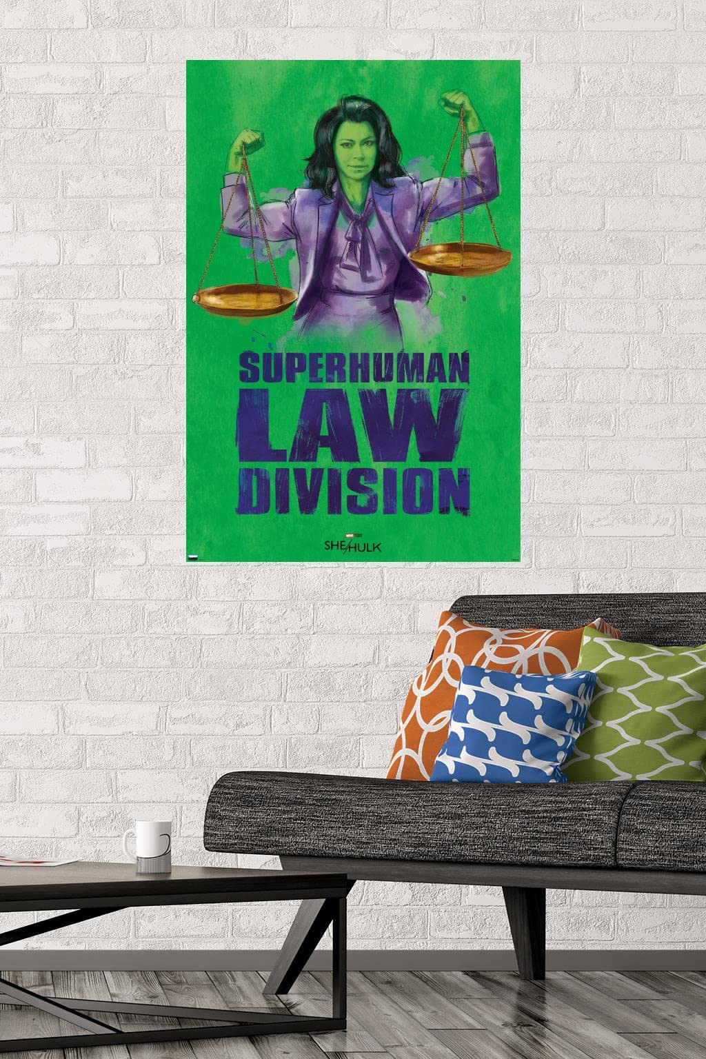 Trends International Marvel She-Hulk: Attorney At Law - Super-Human Law Division Wall Poster, 34L x 22.4W, Premium Unframed Version