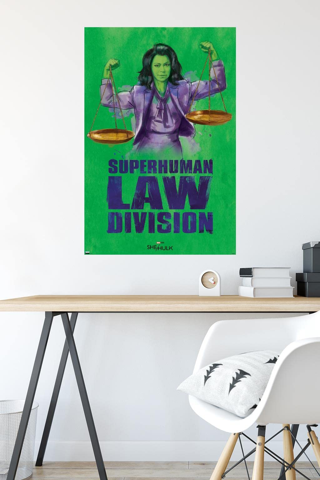 Trends International Marvel She-Hulk: Attorney At Law - Super-Human Law Division Wall Poster, 34L x 22.4W, Premium Unframed Version