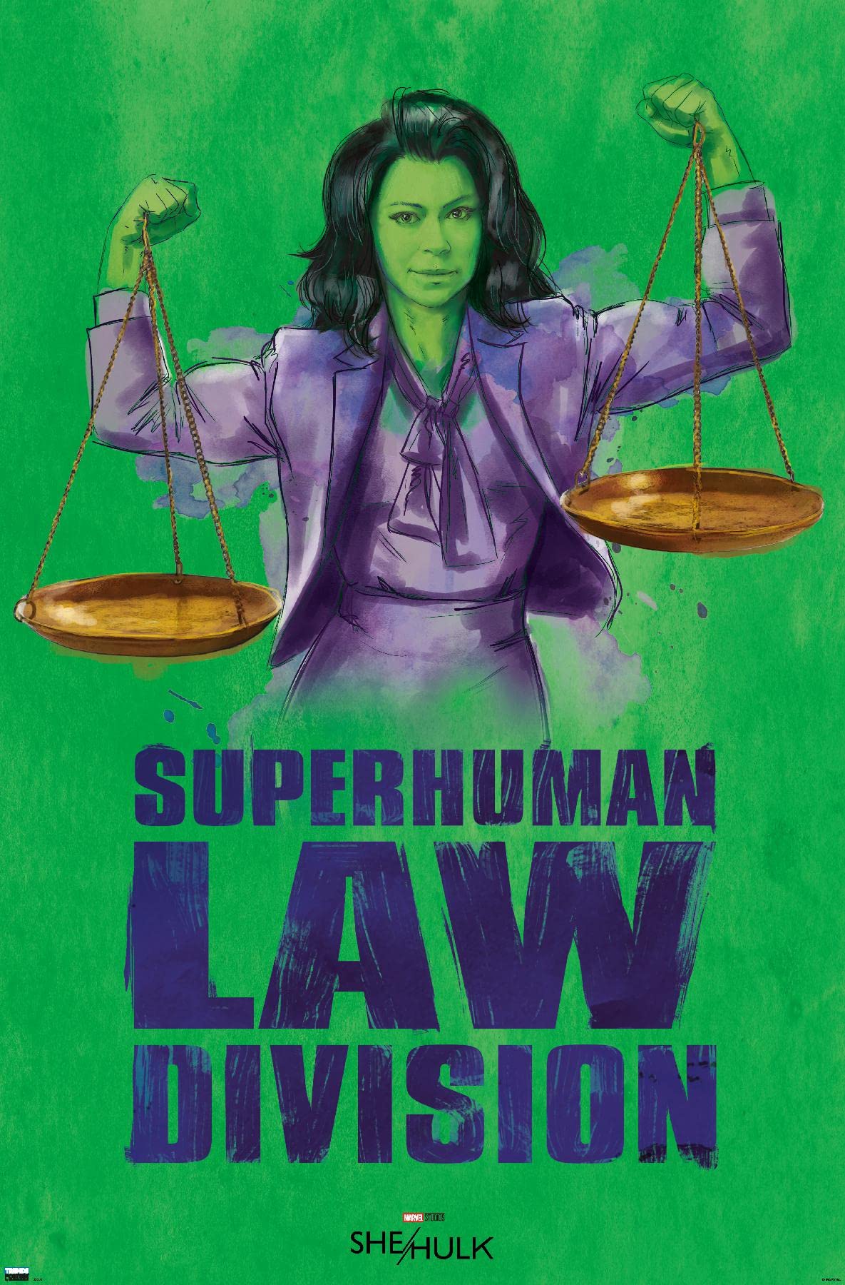 Trends International Marvel She-Hulk: Attorney At Law - Super-Human Law Division Wall Poster, 34L x 22.4W, Premium Unframed Version