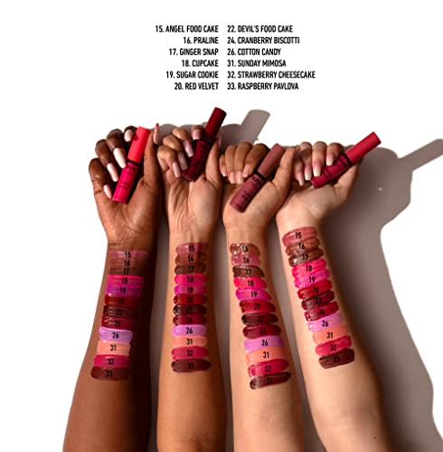 NYX PROFESSIONAL MAKEUP Butter Gloss - Pack Of 3 Lip Gloss (Angel Food Cake, Creme Brulee, Madeleine)