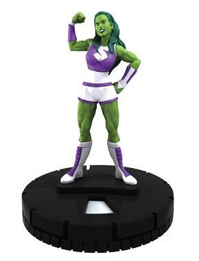 Heroclix Marvel Age of Ultron #023 She-Hulk Figure Complete with Card