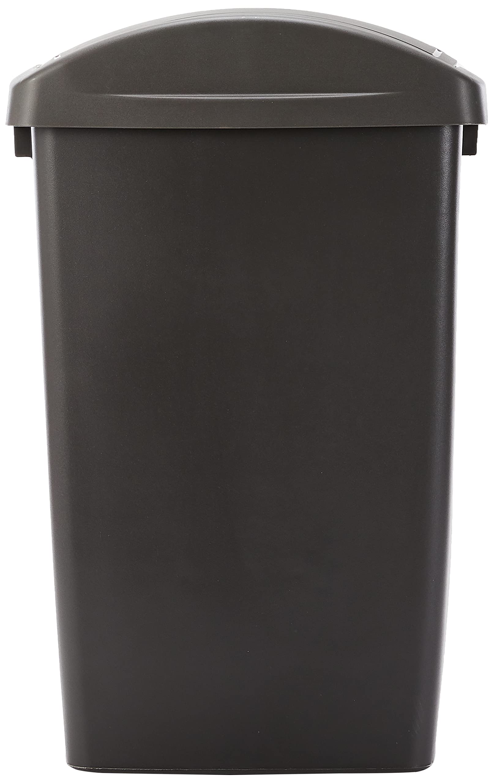 Rubbermaid Swing-Top Lid Recycling Bin for Home, Kitchen, and Bathroom, 12.5 Gallon Recycling Can, Gray