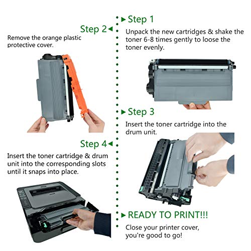 greencycle Black and Color Toner Cartridges (4 Pack) Compatible for Brother TN221 TN225 Work with HL-3140CW HL-3170CDW MFC-9130 MFC-9330 MFC-9340 Printers