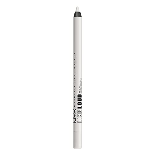 NYX PROFESSIONAL MAKEUP Line Loud Lip Liner, Longwear and Pigmented Lip Pencil with Jojoba Oil & Vitamin E - Gimme Drama (White)