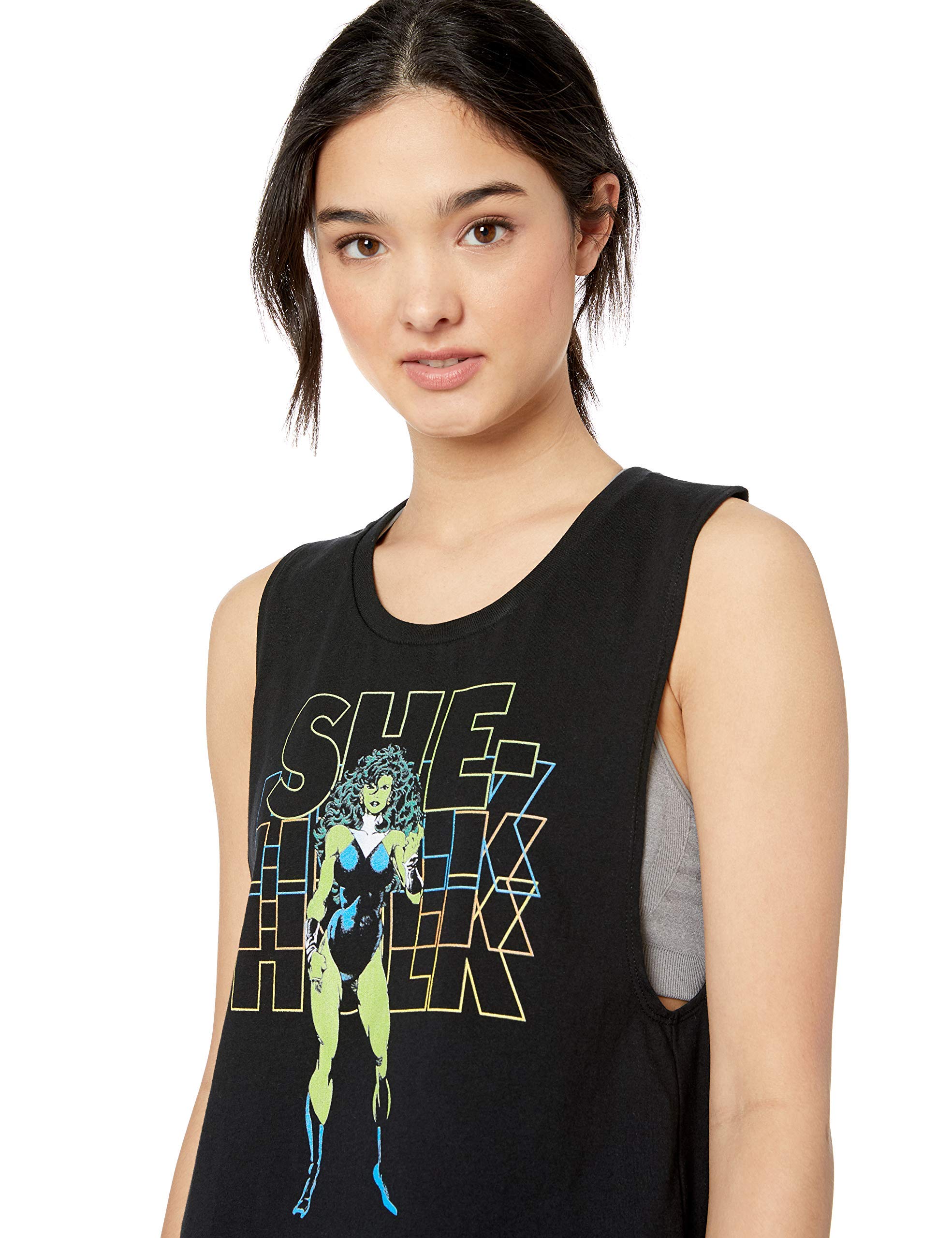 Marvel womens Official Marvel She Hulk Fashion Crop Muscle Shirt, Black Official Marvel She Hulk Fashion Crop Muscle, 3X-Large US