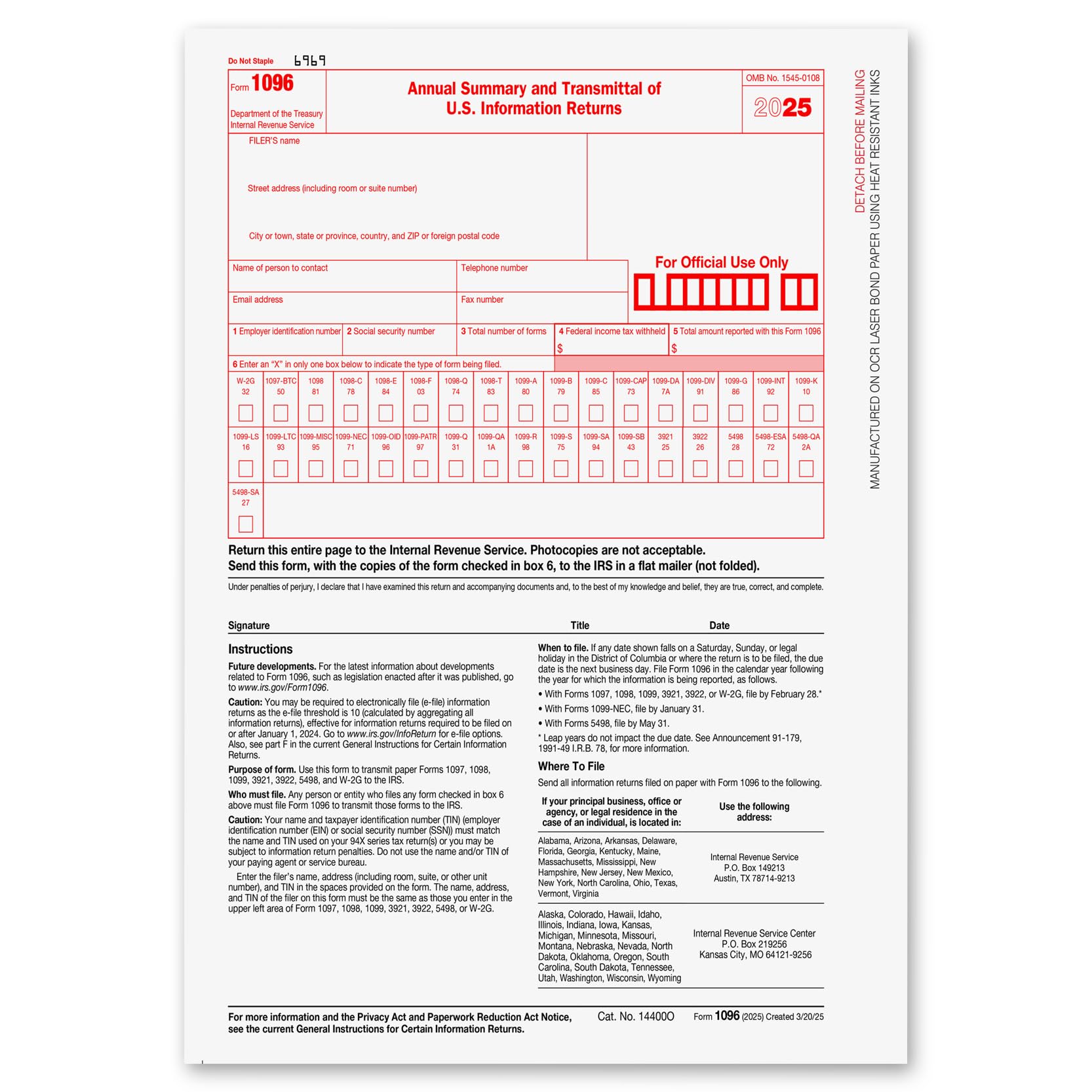 1099 NEC Forms 2022, 1099 NEC Laser Forms IRS Approved Designed for QuickBooks and Accounting Software 2022, 4 Part Tax Forms Kit, 25 Vendor Kit – Total 38 (108) Forms
