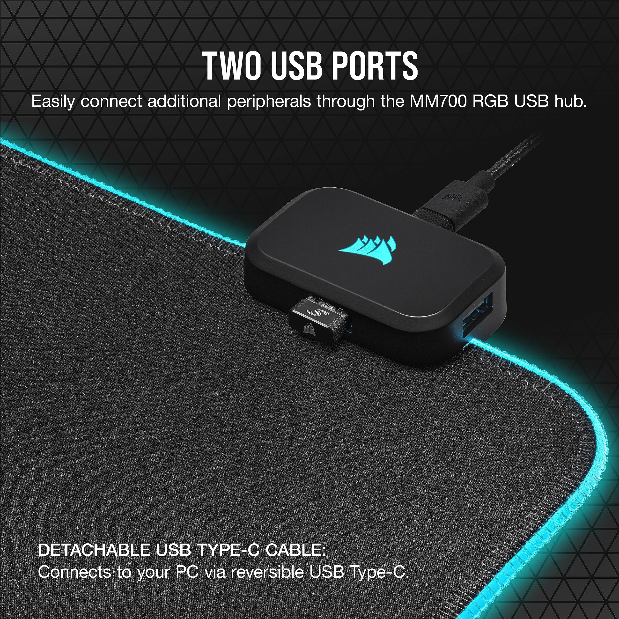 Corsair MM700 RGB Extended Cloth Gaming Mouse Pad